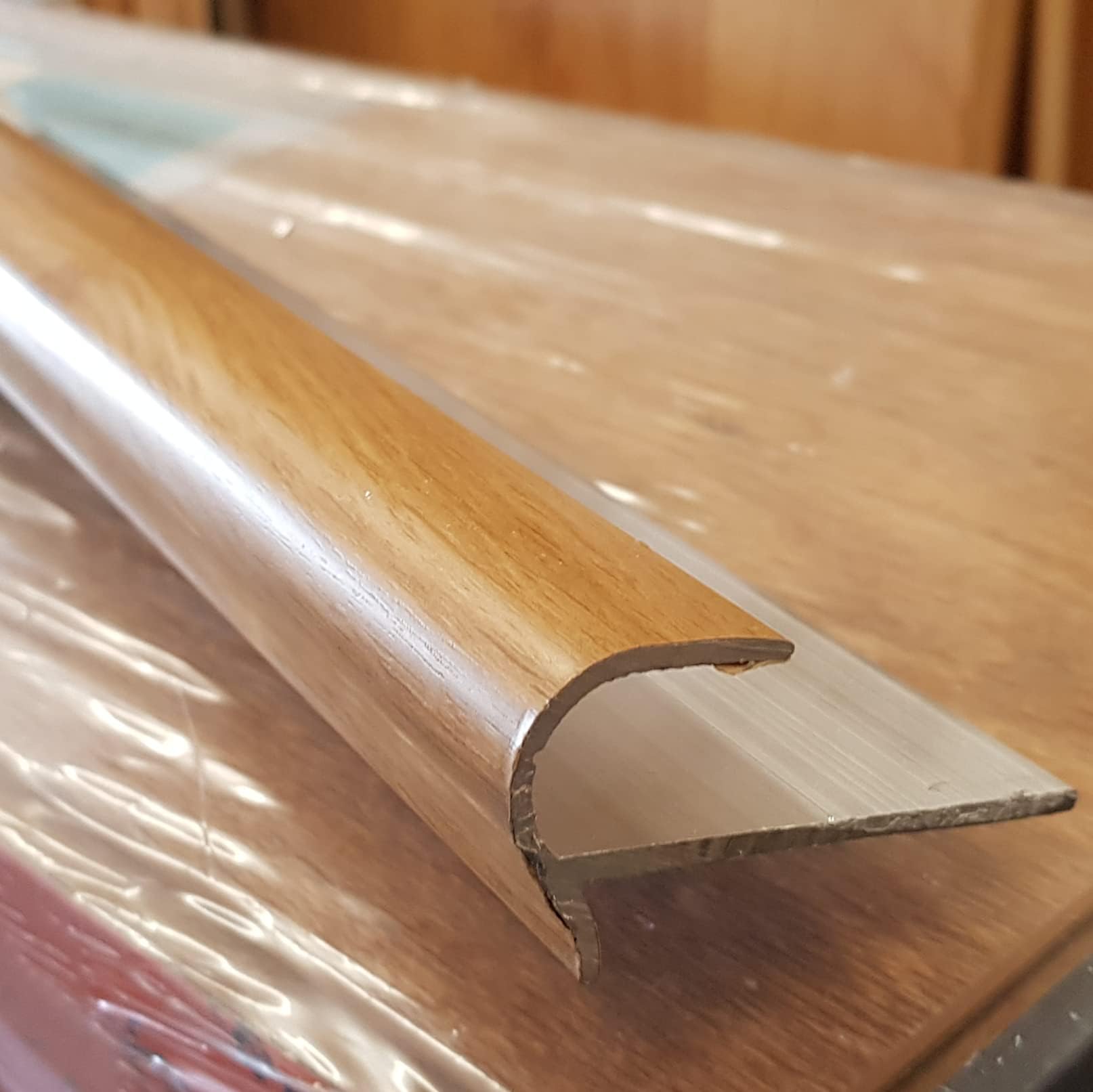 Dural Stepfloor Oak Effect Aluminium Screw Down Stair Nosing Profile 0 ...