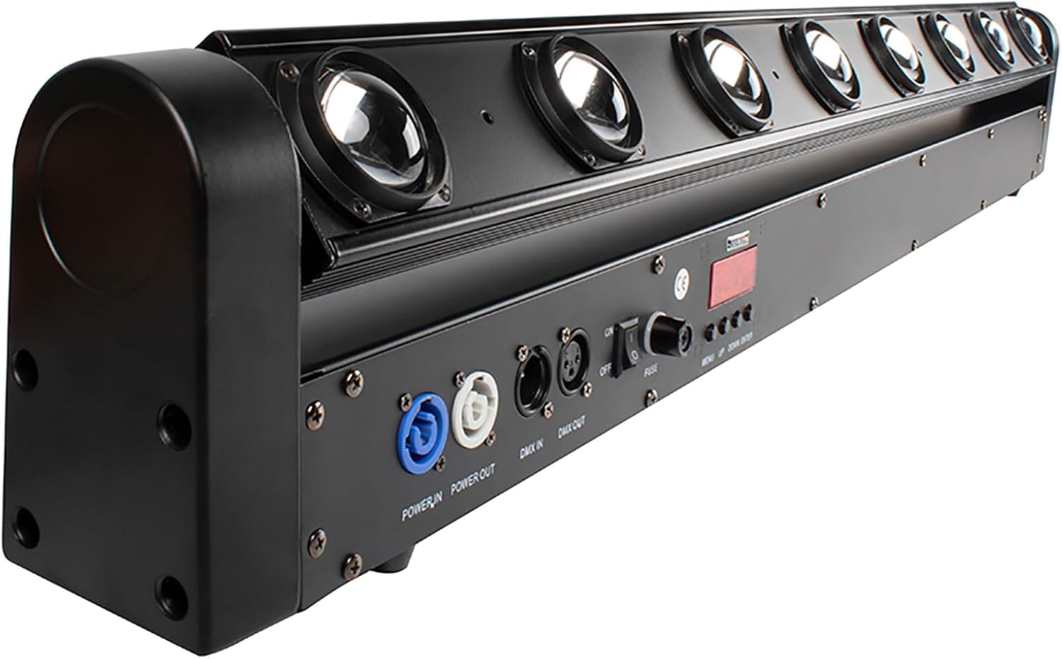 SHEHDS Barra de luz de cabeza móvil LED 8 x 12 W RGBW 4 IN1 haz y efecto deslumbrante Barra de ...