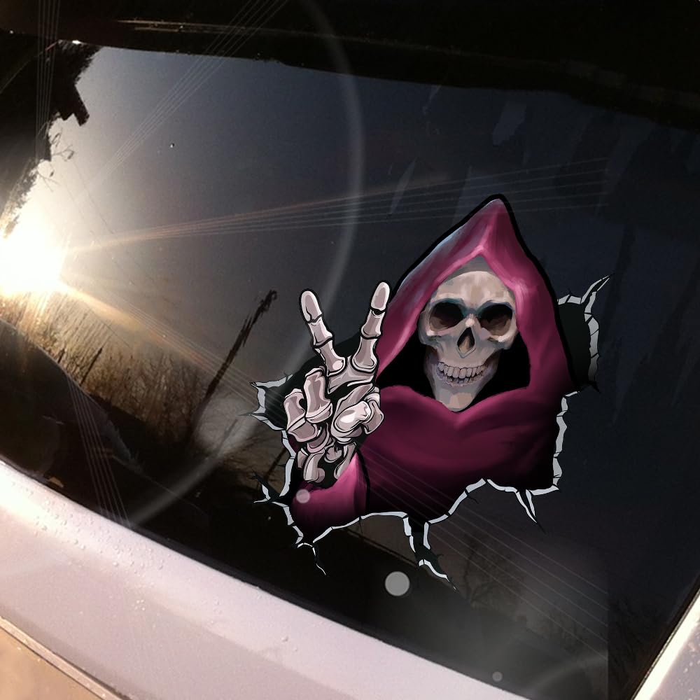 Grim Reaper Peeking Decal
