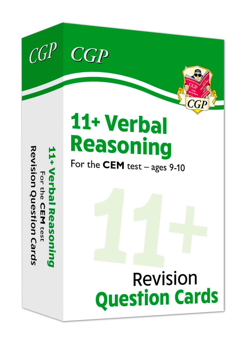 11+ CEM Revision Question Cards: Verbal Reasoning - Ages 9-10 (CGP CEM ...