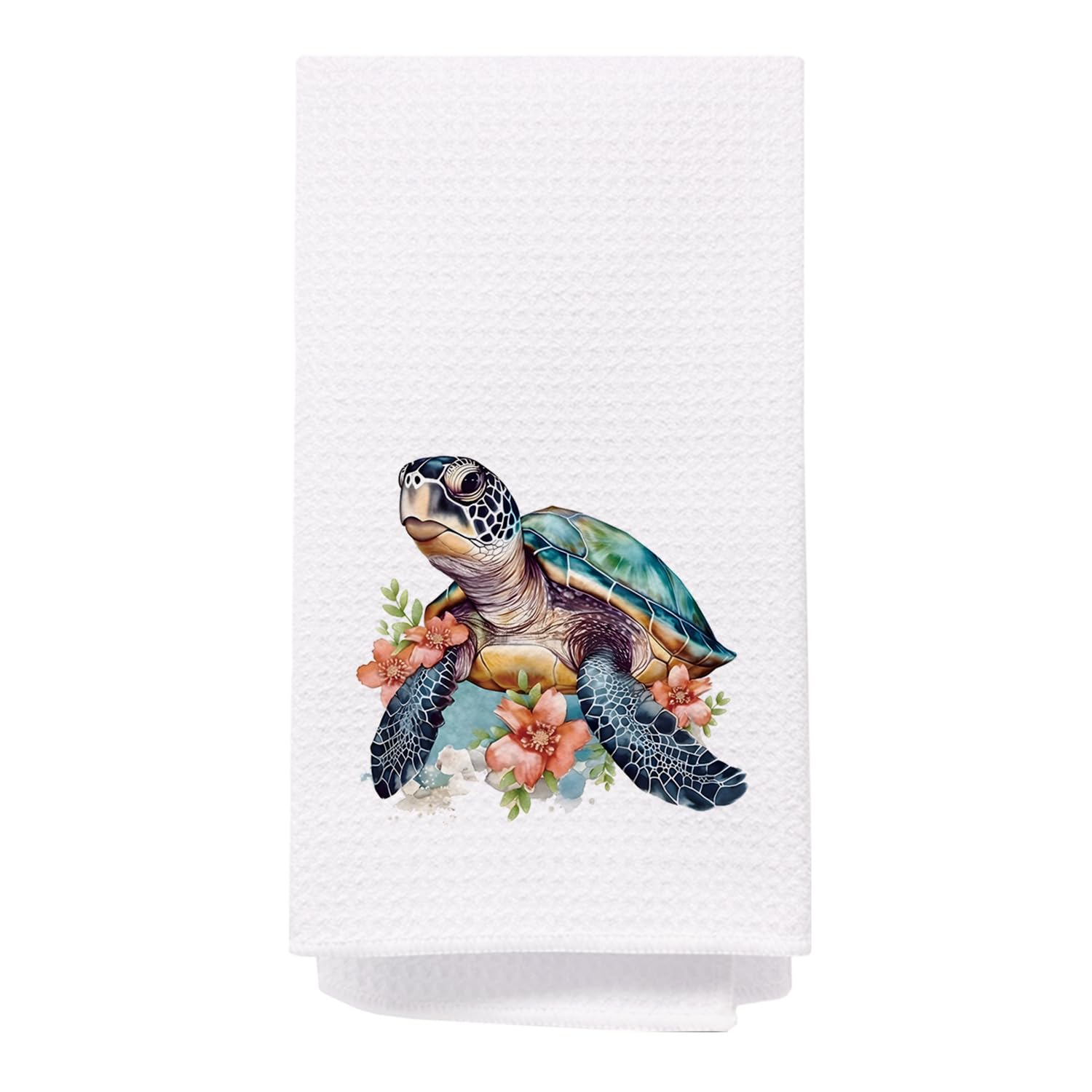 Amazon.com: SPBL&L Sea Turtle Beach Hand Towels for Bathroom, Coastal ...
