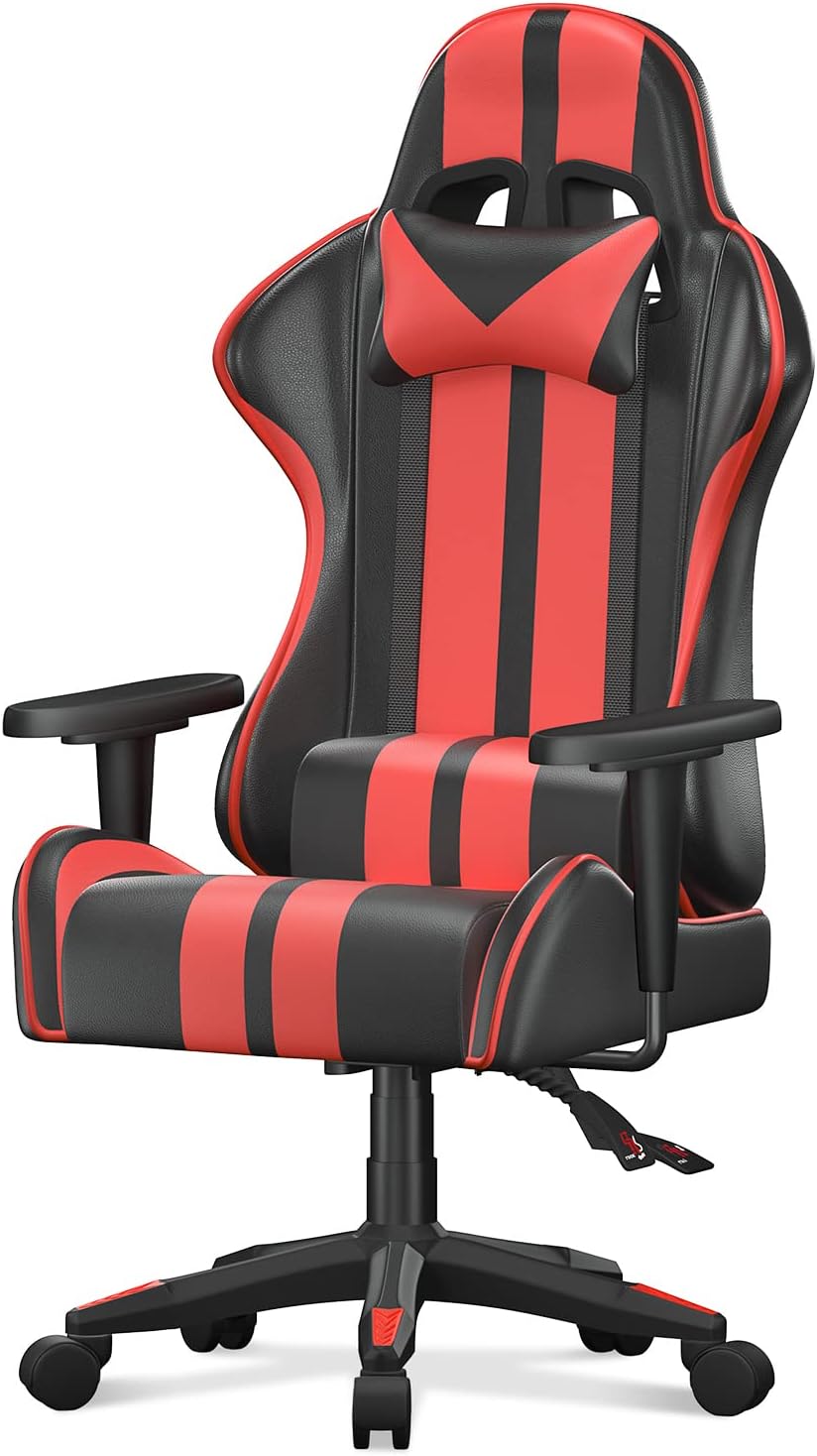 bigzzia Gaming Chair video game chair - Gamer Chairs with Lumbar ...