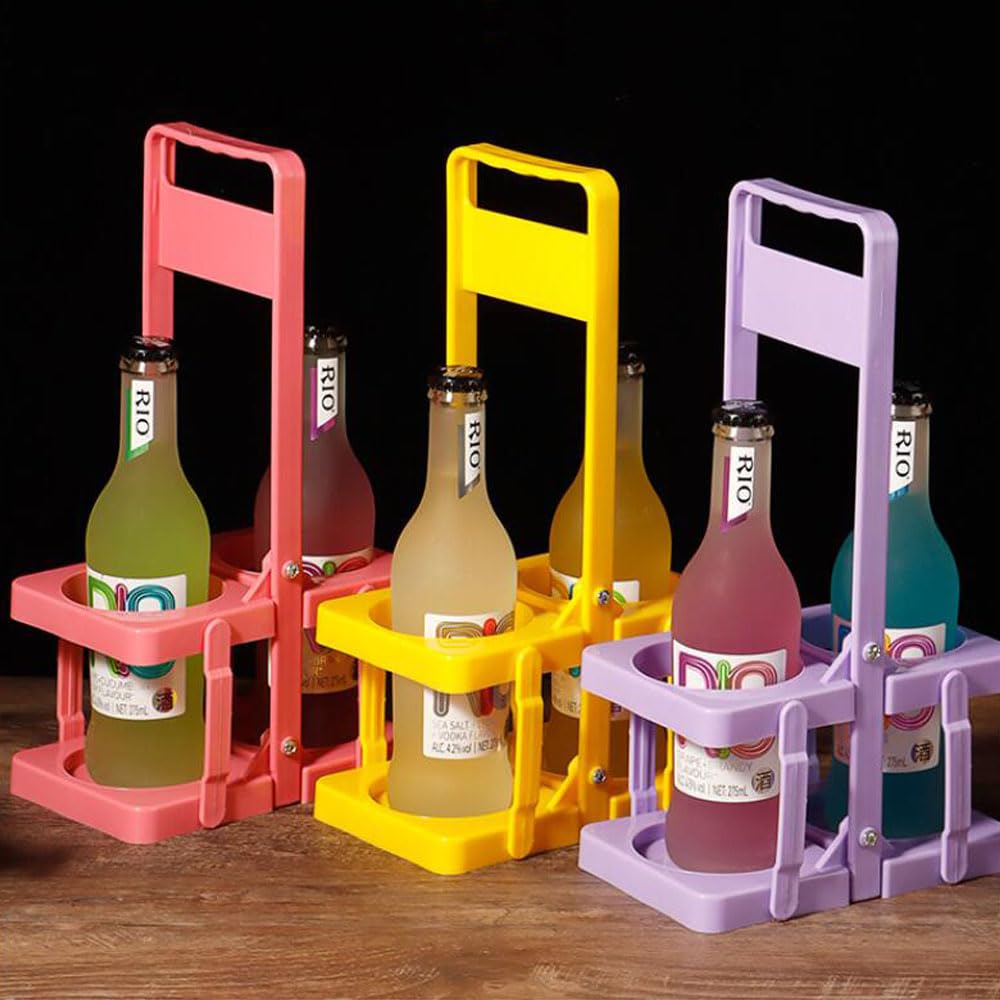 Snapklik.com : AIYoo Portable Plastic Drink Carrier,Reusable Beer ...