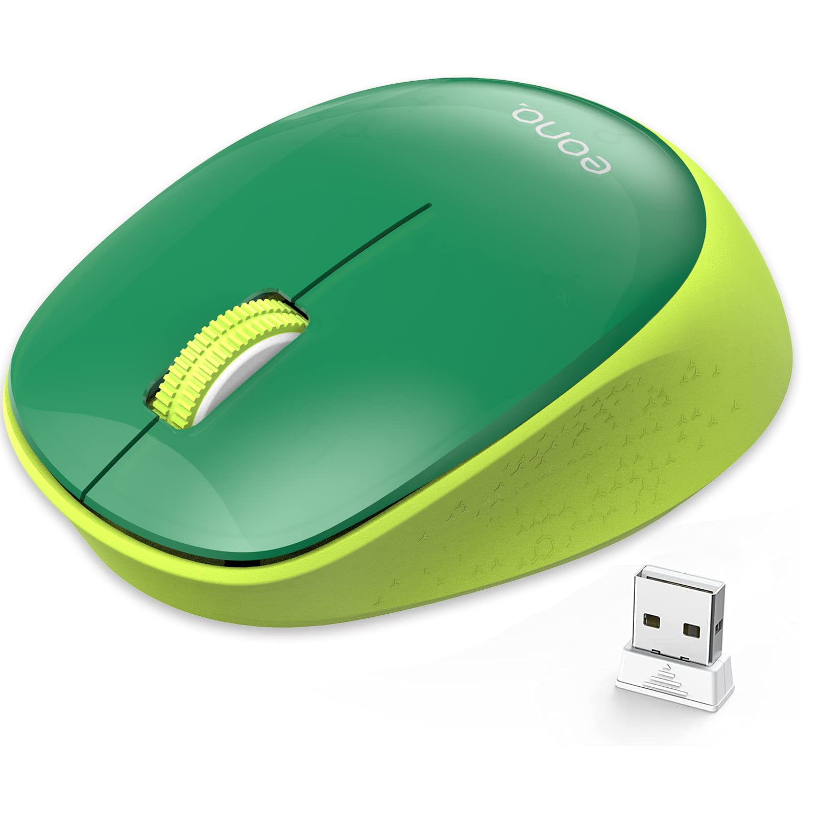 Wireless Mouse for Laptop Ergonomic Cordless USB Mice with 1600DPI ...