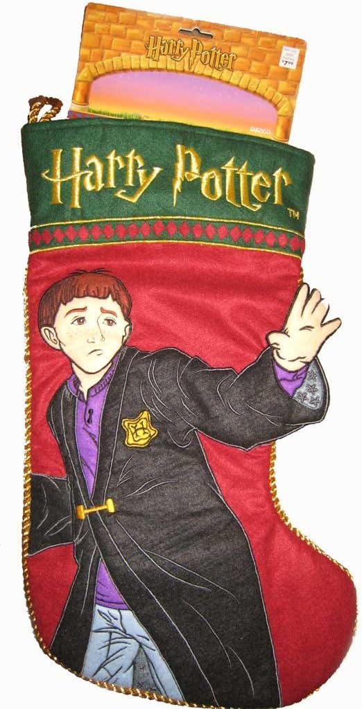 Amazon.com: Warner Bros Harry Potter Christmas Stocking - Ron Weasley ...