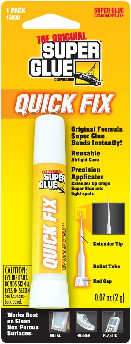 Amazon.com: Super Glue - Quick Fix - 2g - (Pack of 12) : Industrial ...