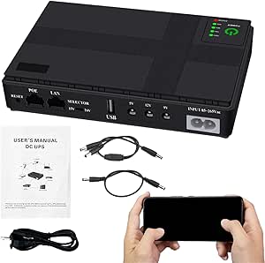 Amazon.com: FRONC UPS Backup Battery, Mini UPS Backup Battery Pack ...