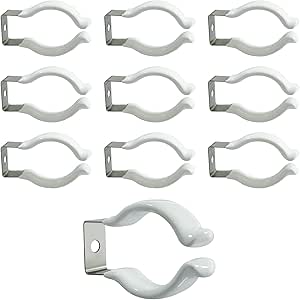 Mike Home Pack of 10 Stainless Steel Lighting Tube Clip LED Tube Clip ...