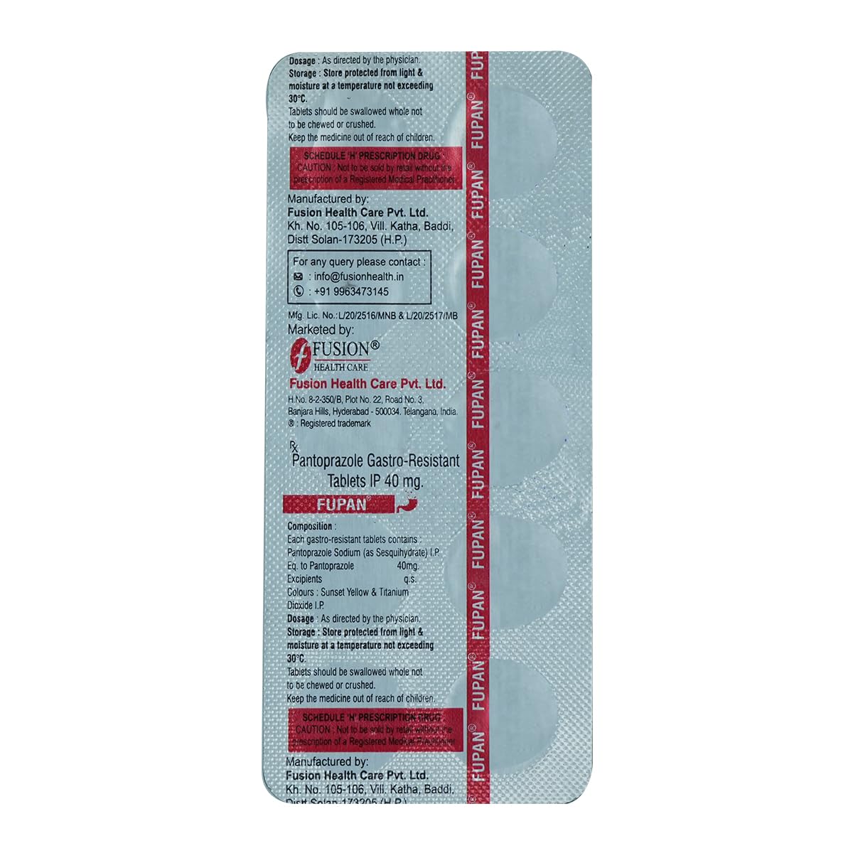 Fupan 40mg - Strip of 10 Tablets : Amazon.in: Health & Personal Care