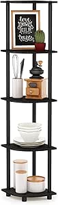 Furinno Hoekrek met 5 niveaus, multifunctioneel rek, composiethout, pvc ...