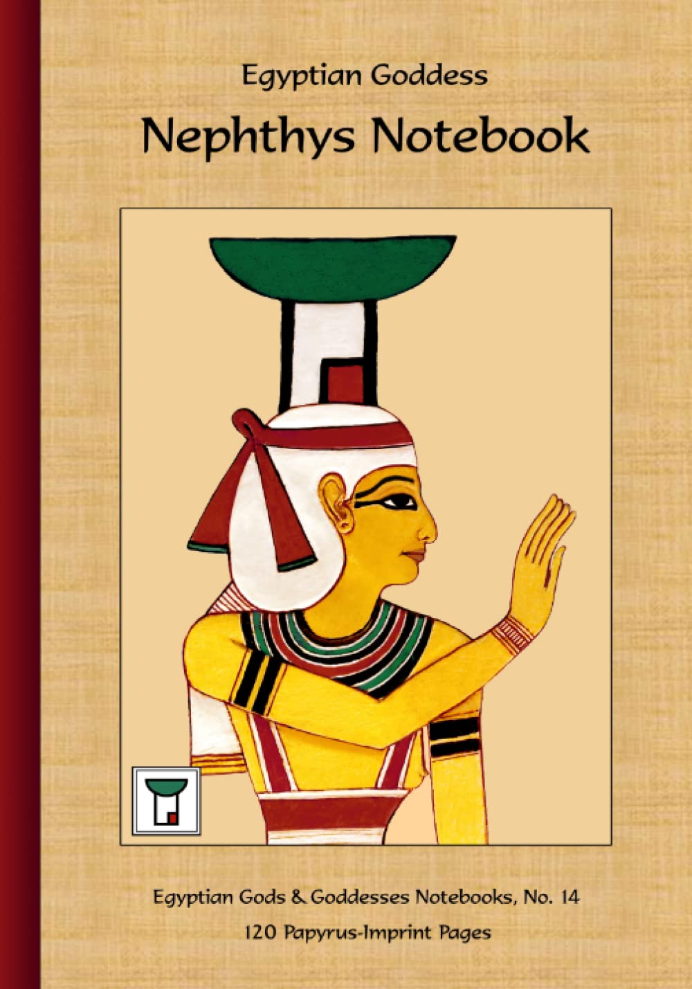 Egyptian Goddess Nephthys Notebook: 120 Papyrus-Imprint Pages: Shilling ...