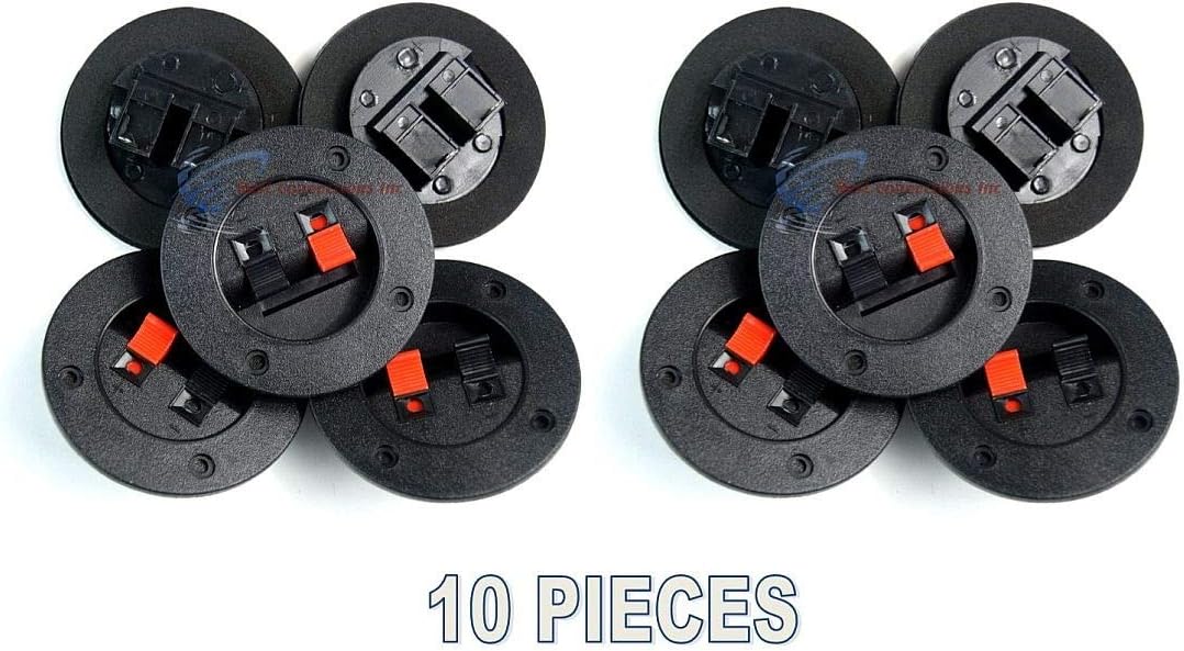 Amazon.com: Audiopipe 10-Pack Round Speaker Wire Terminal Cups, Spring ...