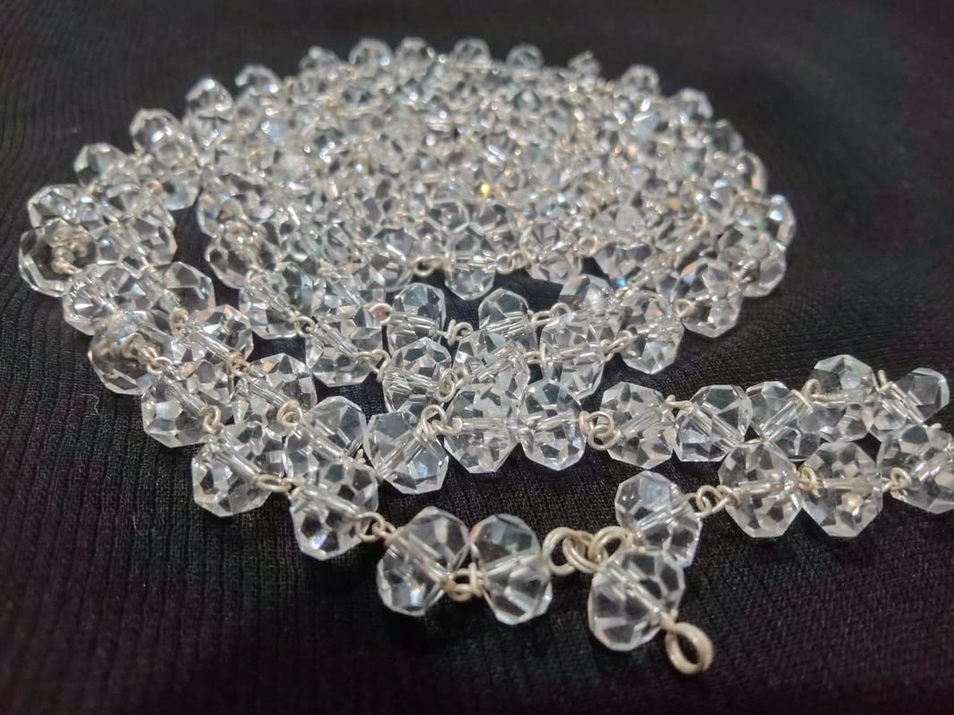 All Stone Sphatik Mala Diamond Cut 108 Beads Jaap Mala Sfatik Ki Mala ...
