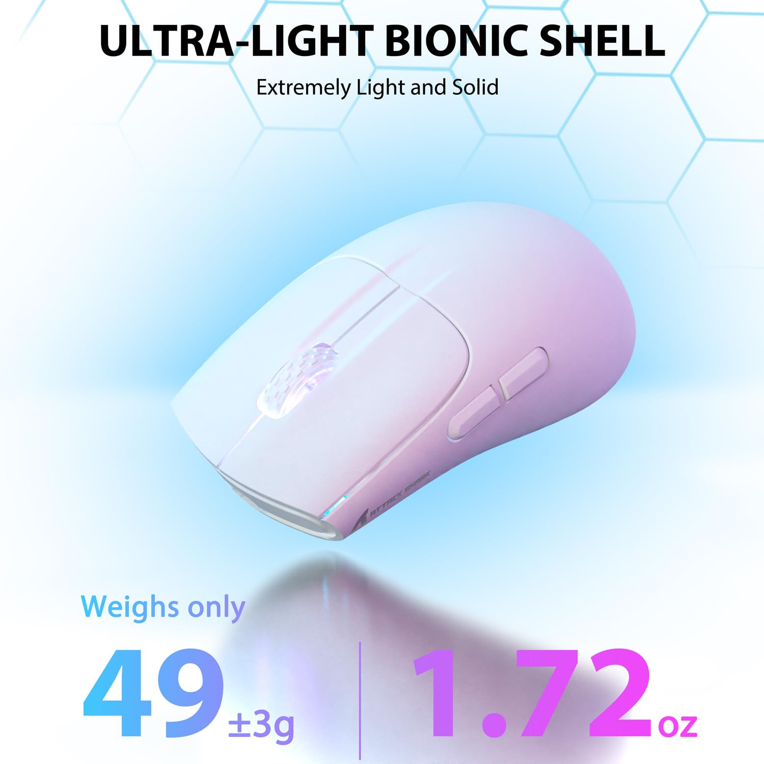 Snapklik.com : FELICON X5 Wireless Gaming Mouse Ultra-light 49g