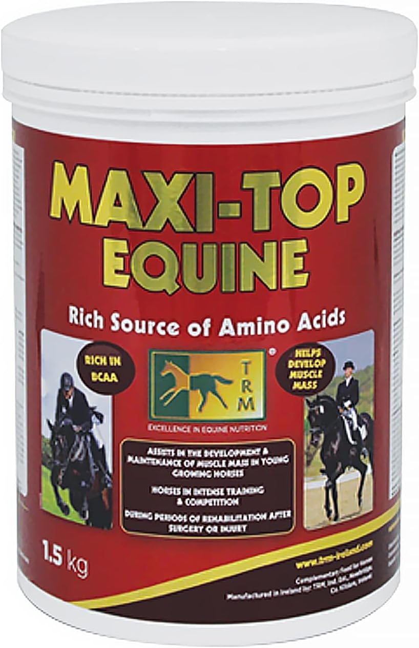 Amazon.com : TRM Maxi-Top Horse Feed Protein and Vitamin E Supplement ...