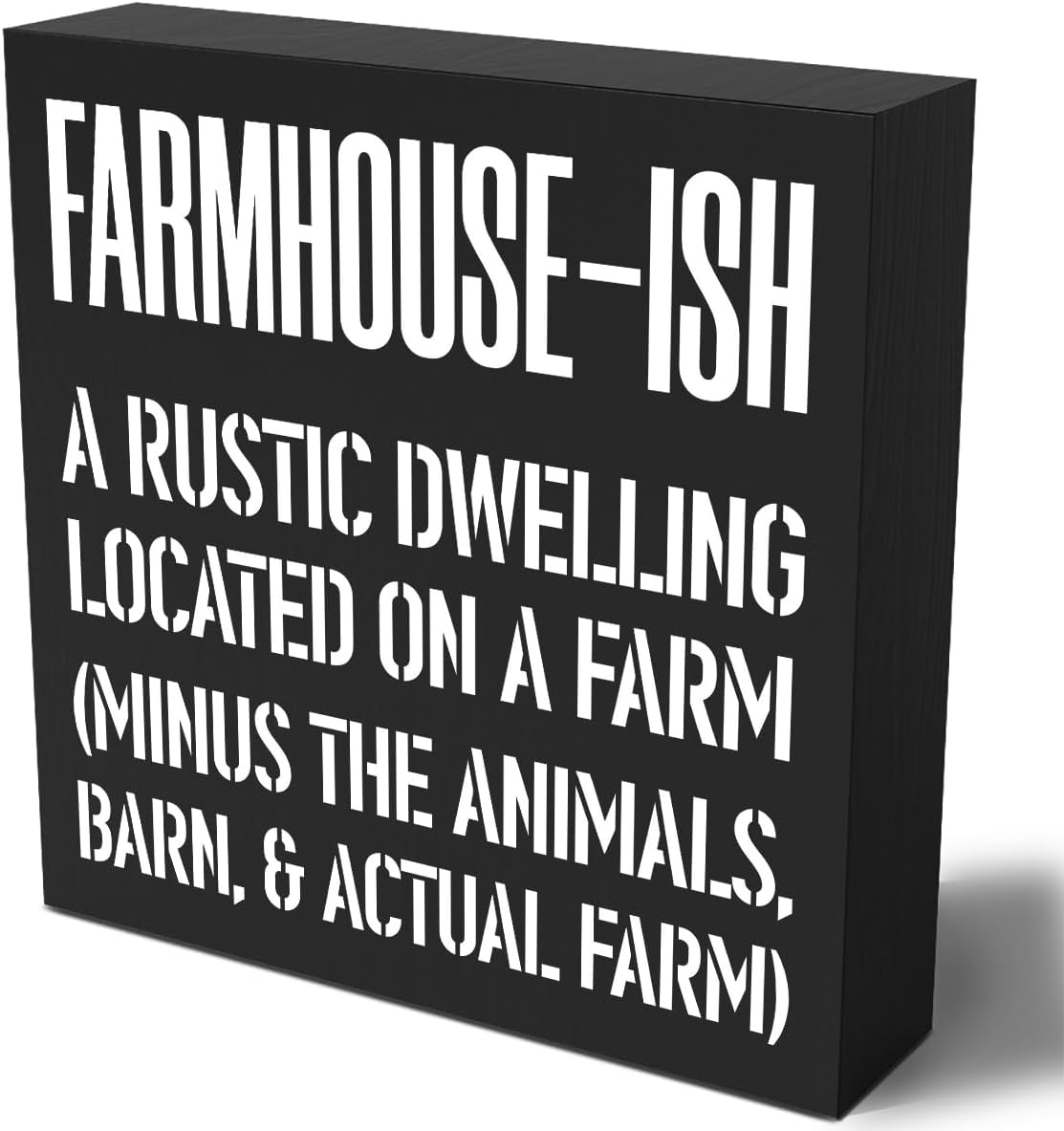 Amazon.com : Farmhouse Sign - Funny Farmhouse-ish Home Plaque - Modern ...
