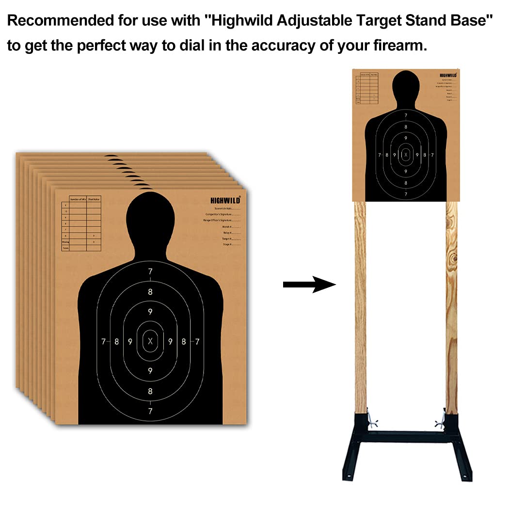 Highwild Paper Shooting Targets Silhouette Cardboard Targets for ...