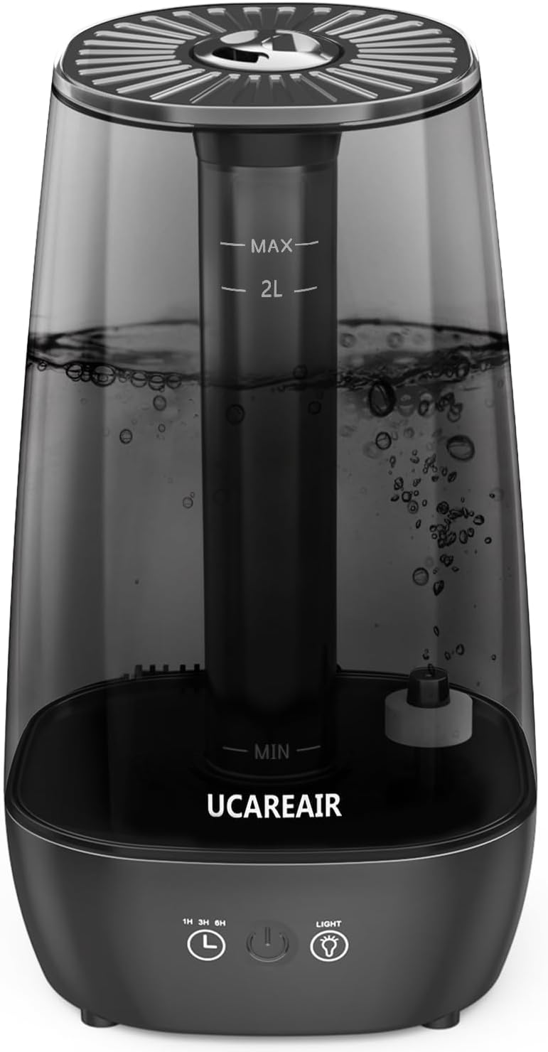 Amazon.com: UCAREAIR® Small Humidifiers for Bedroom, 2L Top Fill Cool ...