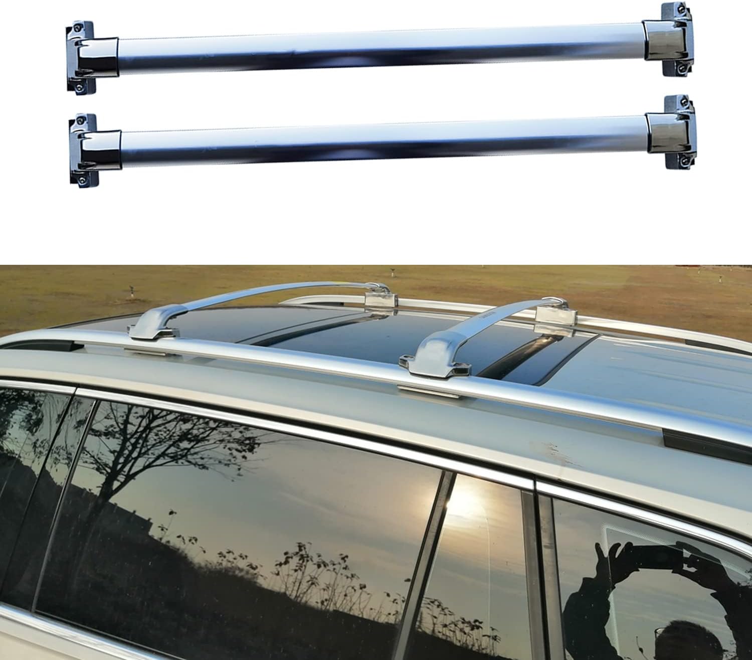 Amazon.com: FENQING-Y 2pcs Cross Bar Compatible with Ford Edge 2015 ...