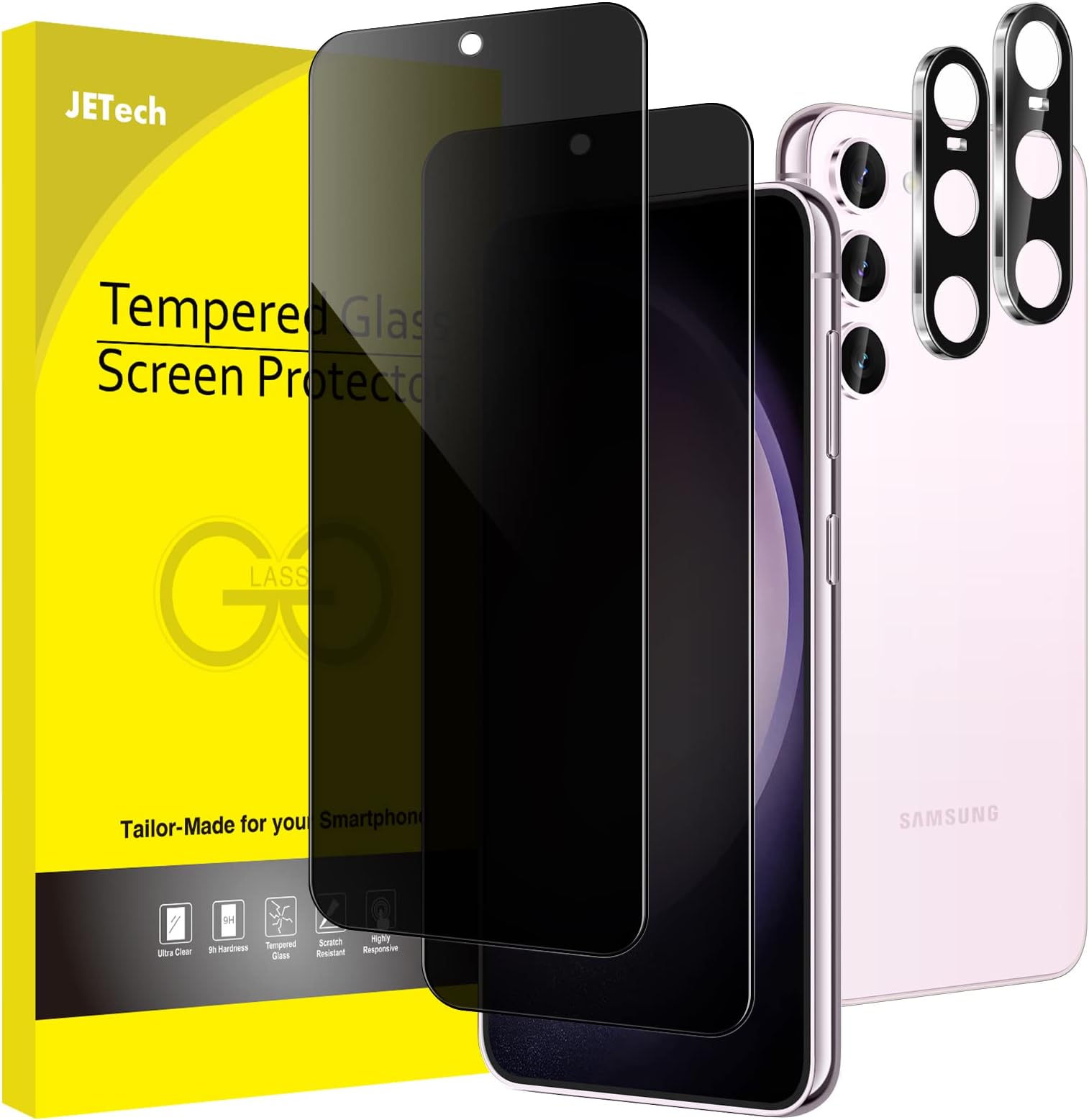 Amazon.com: JETech Privacy Screen Protector for Samsung Galaxy S23 ...