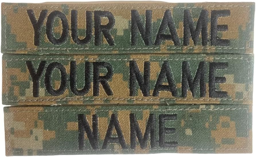 Amazon.com: 3 piece Woodland Marpat Custom Name & Marines Tape set,with ...