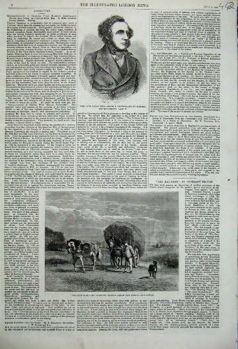Caballo 1859 de Cultivo del Carro del Heno de Jacob Bell del Retrato ...