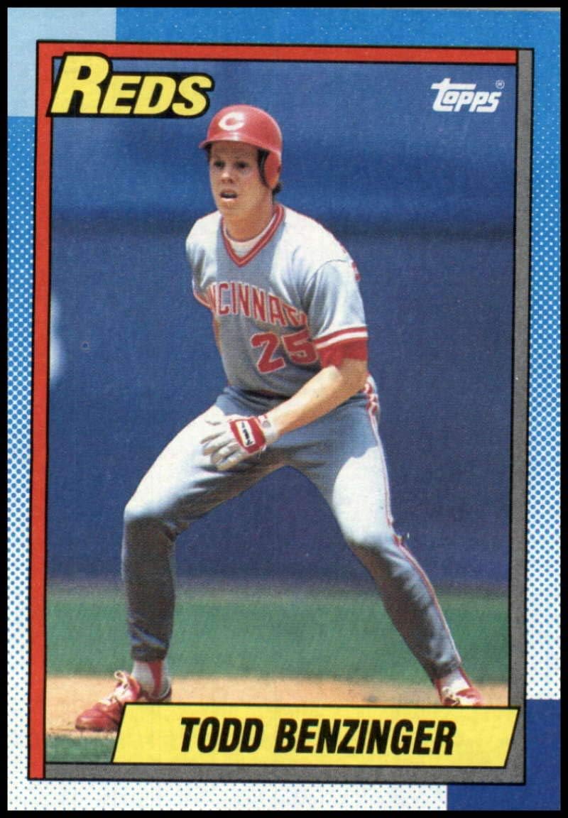 Amazon.com: 1990 Topps Baseball #712 Todd Benzinger Cincinnati Reds ...