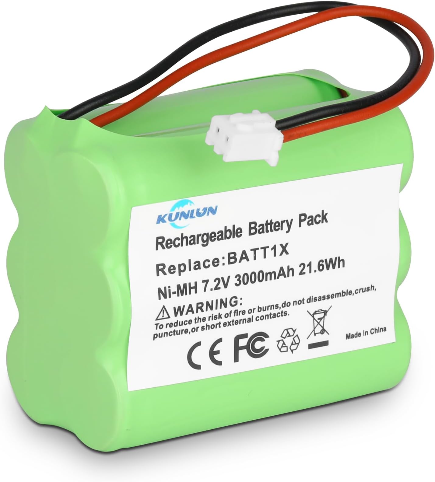 Amazon.com: KUNLUN 7.2V Battery for 2GIG BATT1X BATT2X BATT1 GC2 2GIG-CNTRL2 2GIG-CP2 GCKIT311 ...