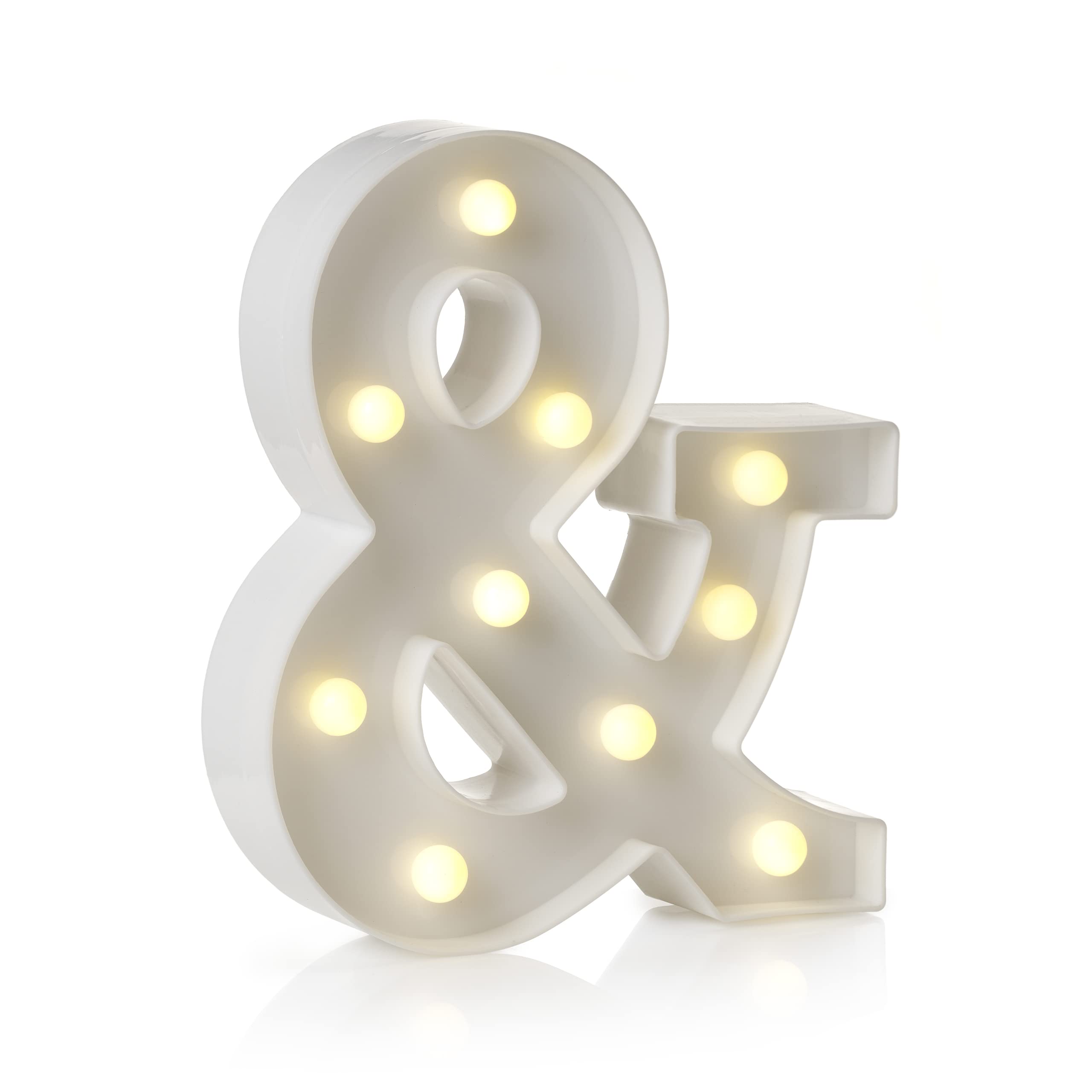 Auraglow LED Alphabet Letter & Number Light Sign Decorations, Lamp for ...