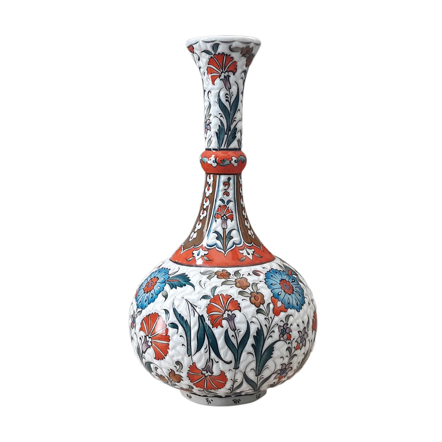 Amazon.com: Handmade Ceramic Teardrop Vase, Turkish Pottery Vase ...