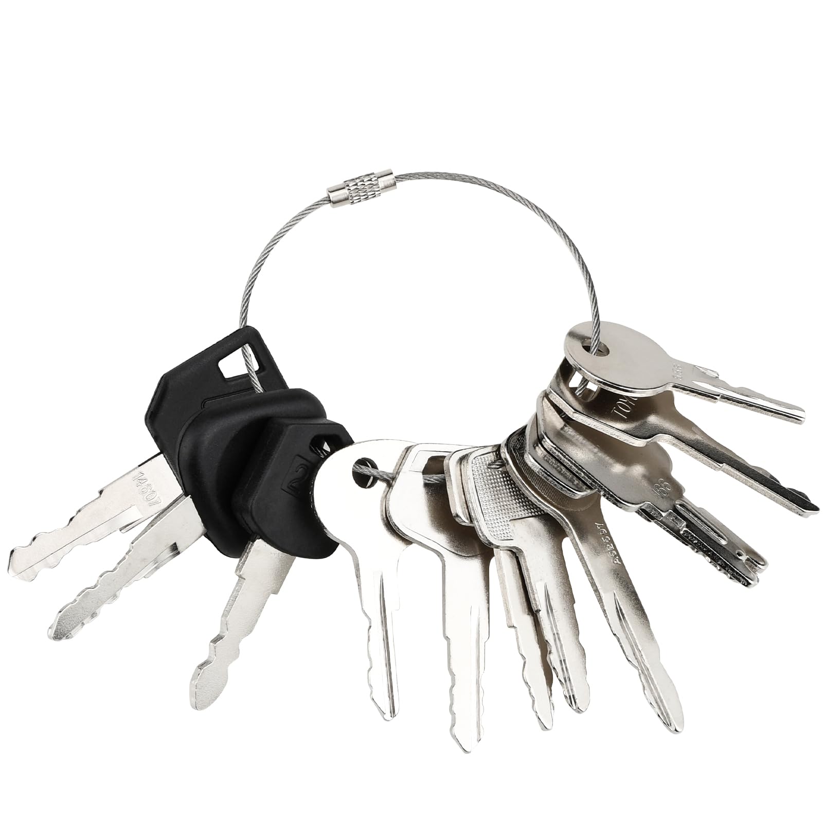 Buy 12Pcs Forklift Key Master Set for Hyster Crown Yale Cat Clark ...