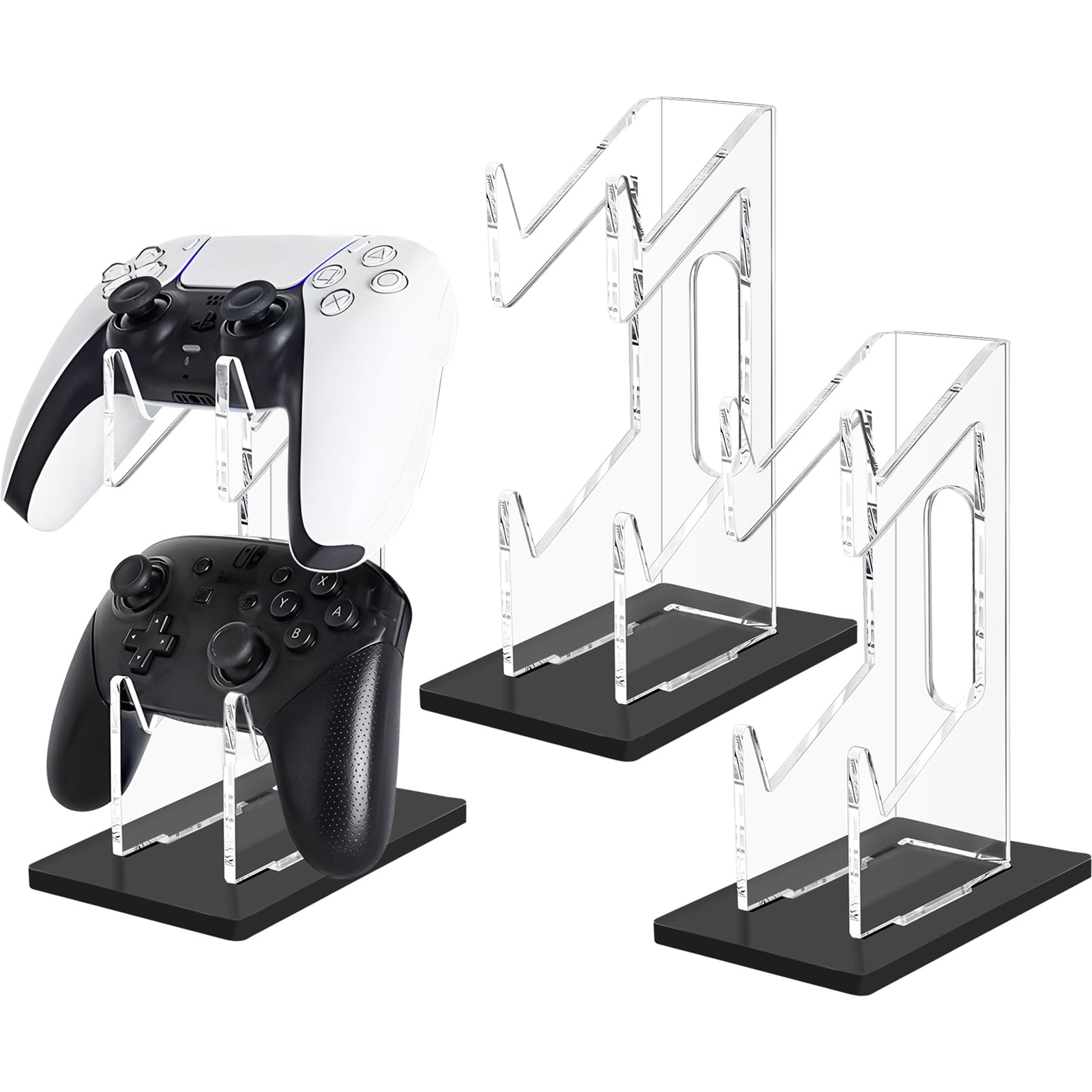 Buy FYY Game Controller Holder 2 Pack - 2 Tiers Universal Dual ...