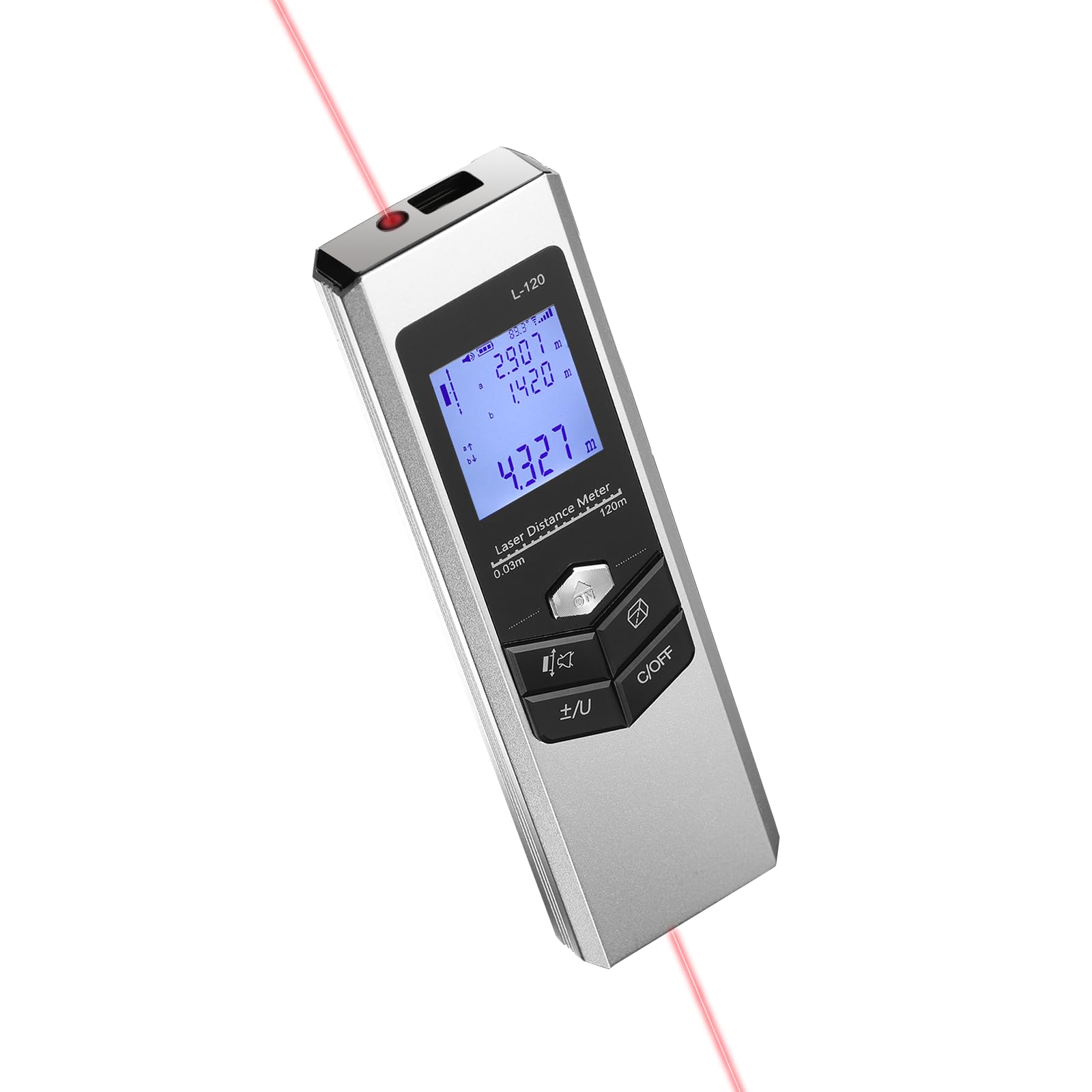 SainSmart Dual Laser Distance Meter 260ft/80M Bilateral Laser ...