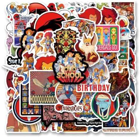 Amazon.com: 61Pcs Classic Cartoon Anime Stickers Pack, Aesthetic Vinyl ...