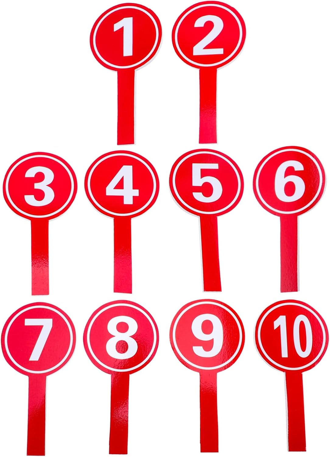 Amazon.co.jp: 10 Pcs Holding License Plate Convenient Scoreboard Judge ...