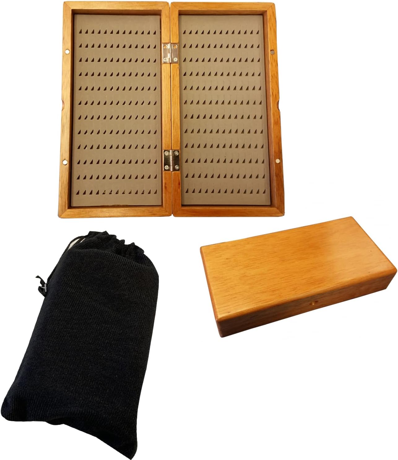 Amazon.com: Wooden Fly Box Hand Made Premium Fishing Tackle Box Size S ...