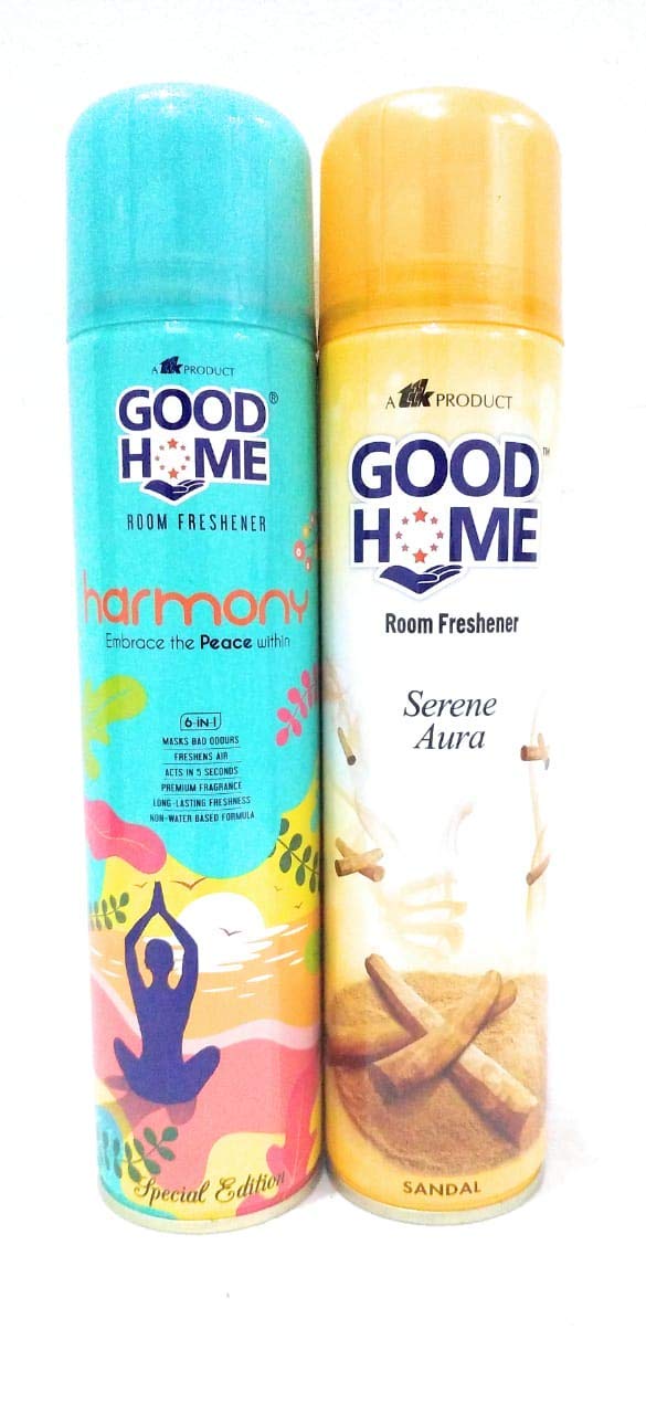 Good Home Room Freshner Combo Pack Harmony and Sandal 160g : Amazon.in ...