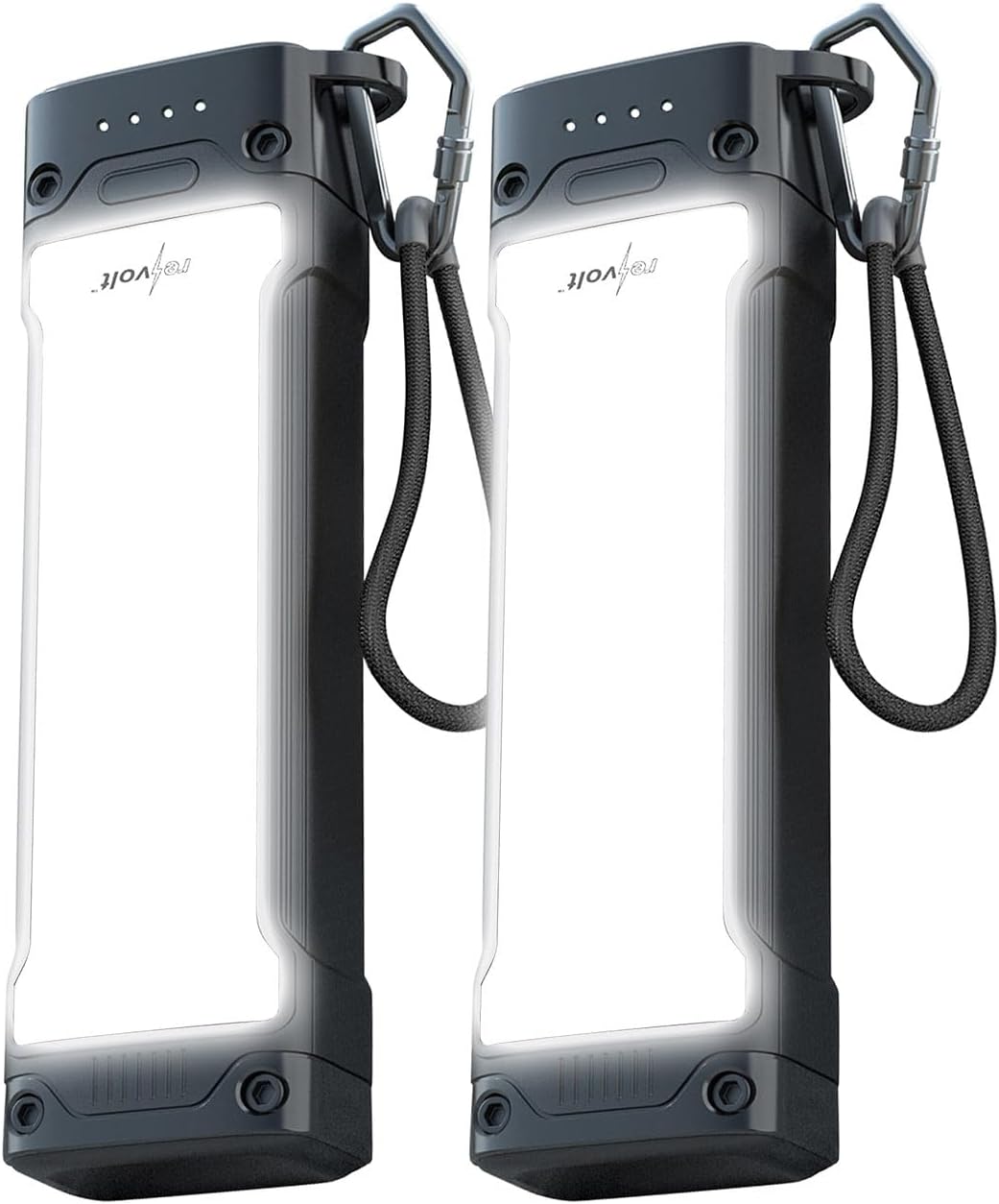 revolt Powerbank Lampe: 2er-Set Outdoor-USB-Powerbanks, 20.000 mAh, LED ...