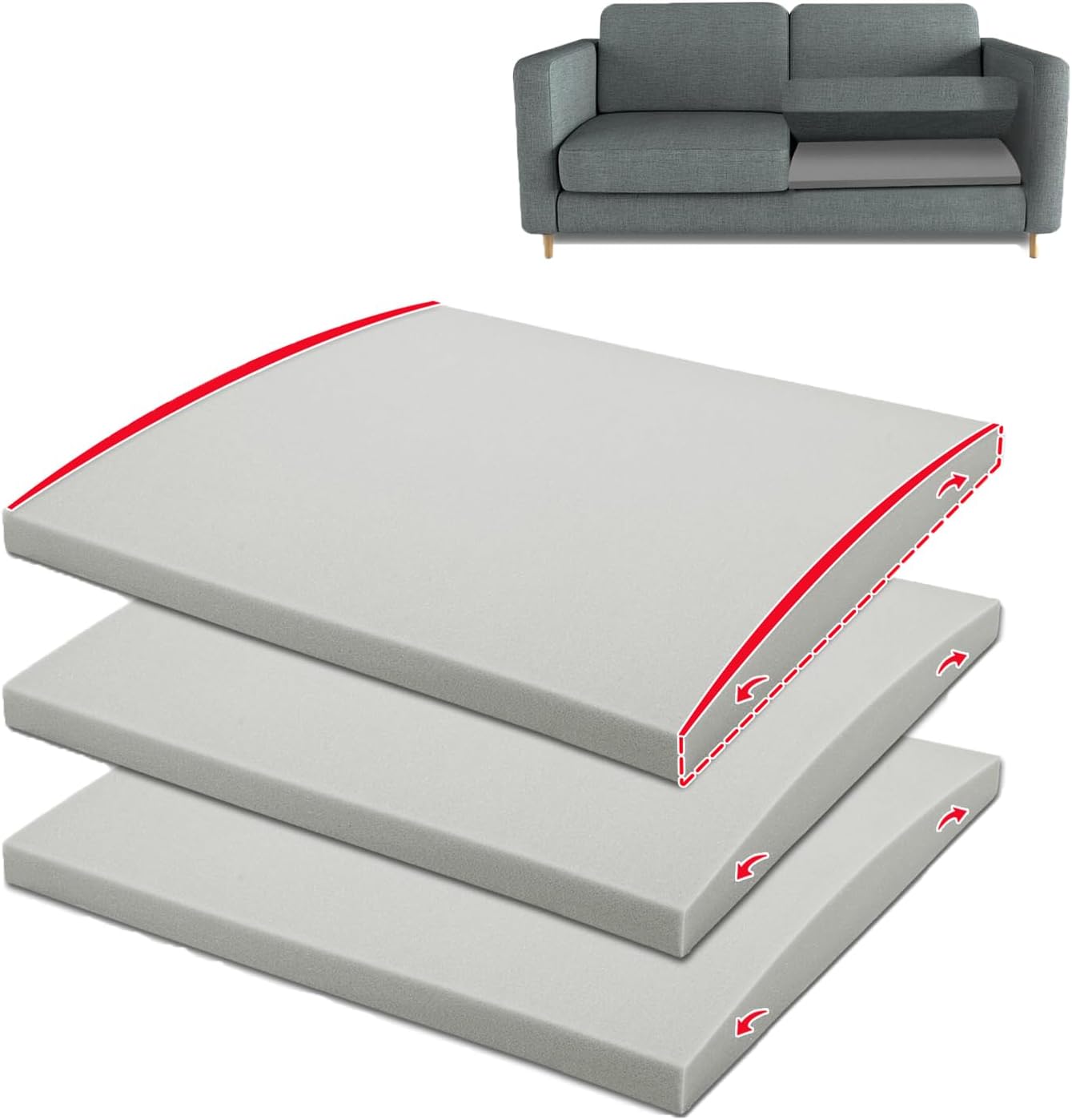 HAVARGO Couch Cushion Support for Sagging Sofa Seat Under Couch Sag ...