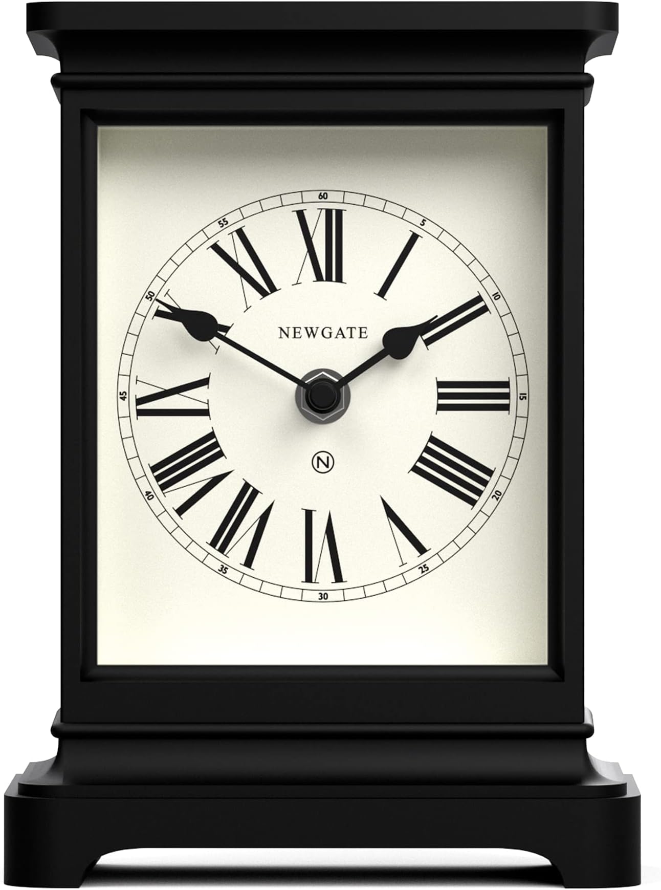 Watching clocks WM. Widdop Black Glass and Brushed Aluminium ...
