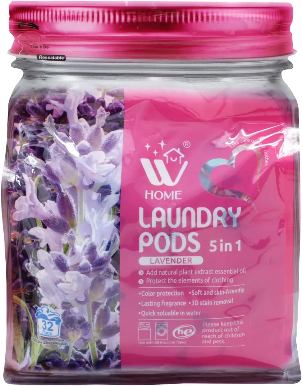 Amazon.com: 5-in-1 Laundry Pods, High Efficiency (HE), Ultra ...