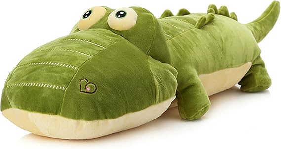Amazon.com: elfishgo Crocodile Big Hugging Pillow, Soft Alligator Plush ...