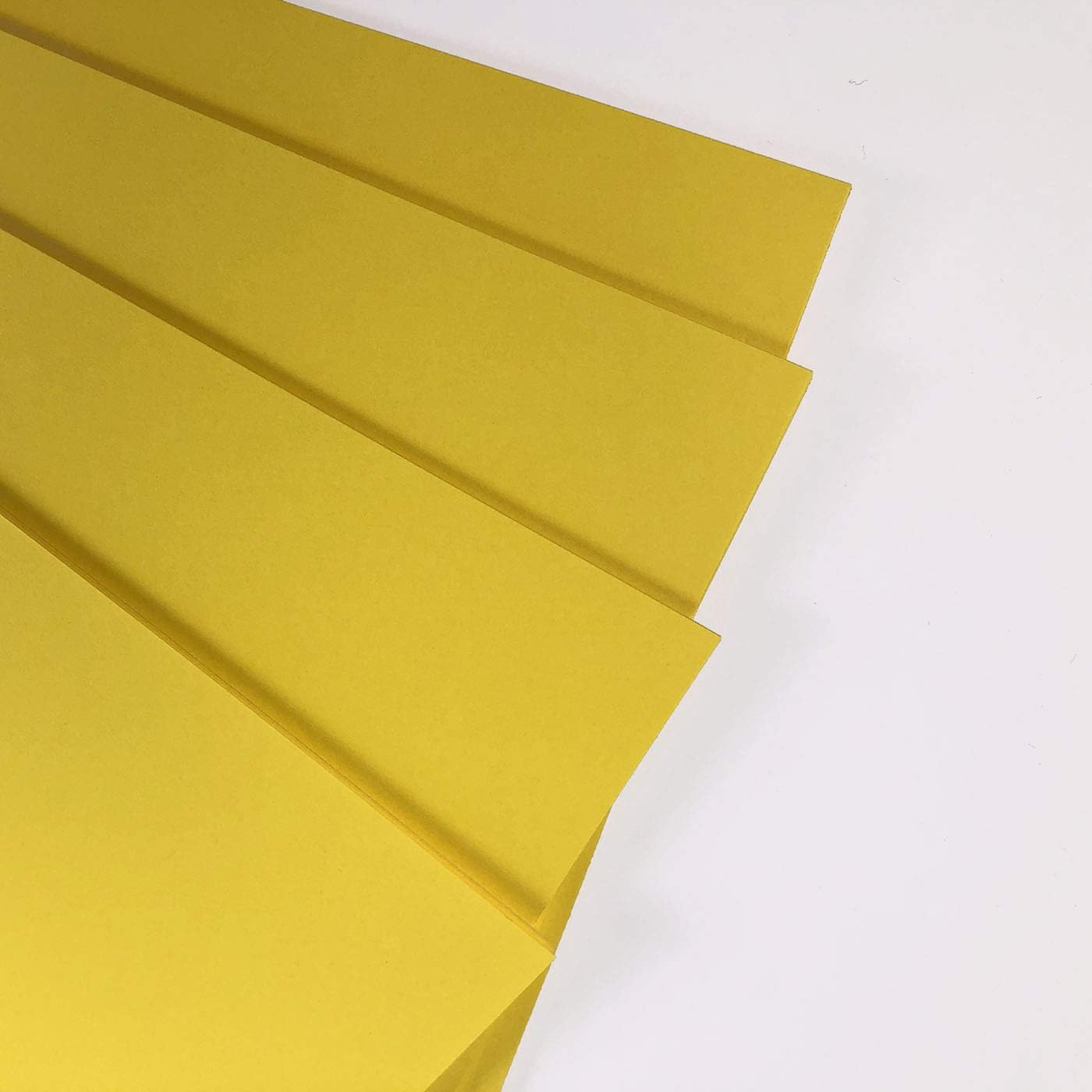 A4 Bright Yellow Card 100 Sheets Yellow Card 160gsm Coloured A4 Printer ...