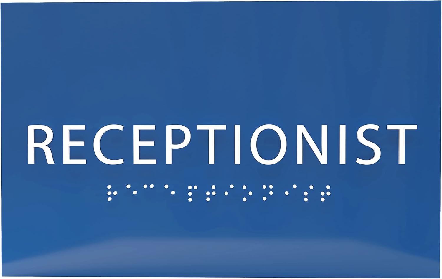 Amazon.com : ADA CENTRAL SIGNS - 6" X4" Receptionist Sign - ADA ...