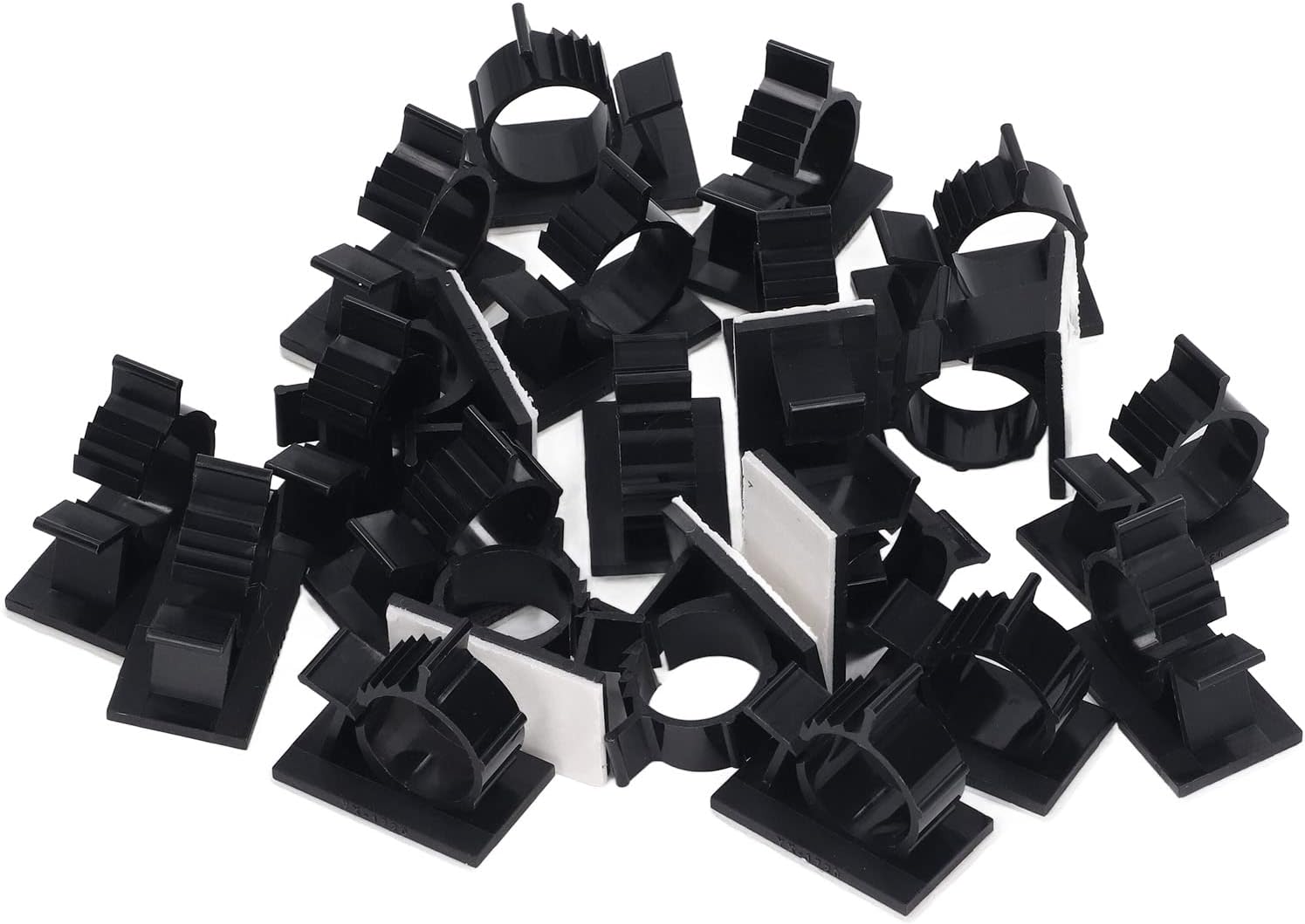 Amazon.com: 100 PCS Adhesive Cable Clips, Self Adhesive, Adjustable ...