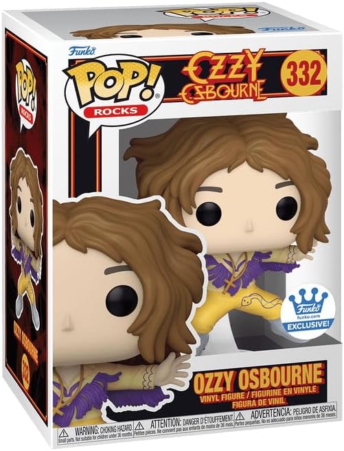 Amazon.com: Funko Rocks Ozzy Osbourne Pop Action Figure, Multicolor ...