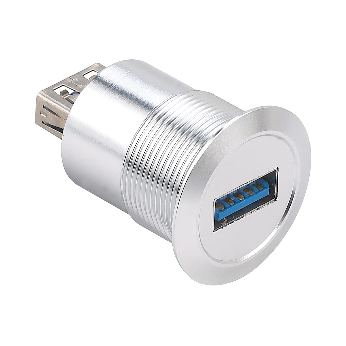 ONPOW Metal Double USB 3.0,Panel Mount 22mm,Head Femle B/Back Male B ...