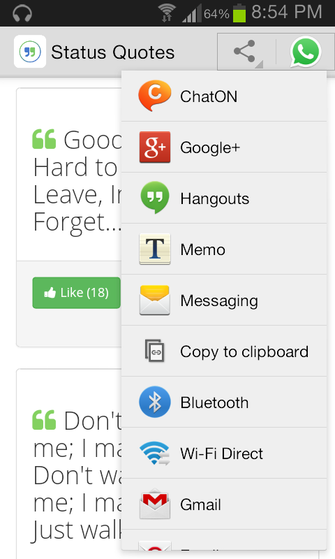 Status & Quotes - App on Amazon Appstore