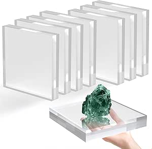 Amazon.com: SAMYUCHO Acrylic Base Stand 8 Pack 6 X 6 X 1 Inch Acrylic ...