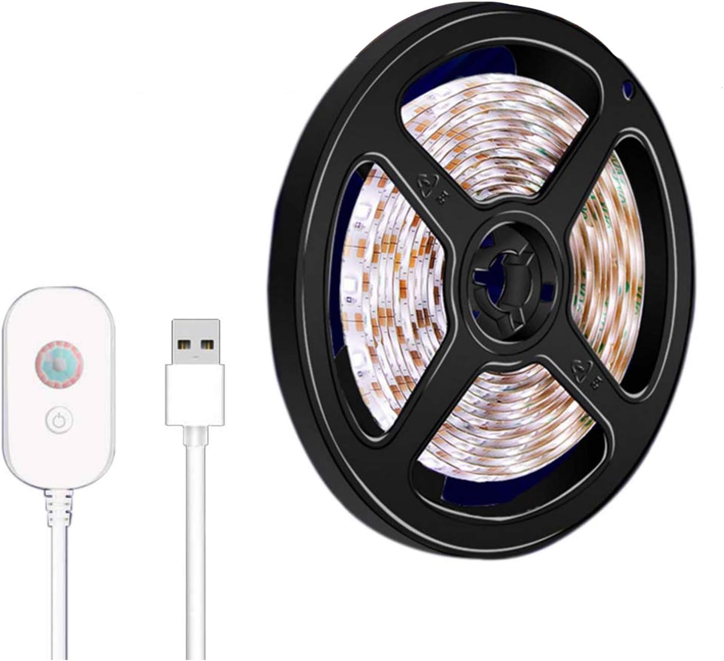 Motion Sensor Wardrobe Light Wireless LED Strip Lights with PIR Motion ...